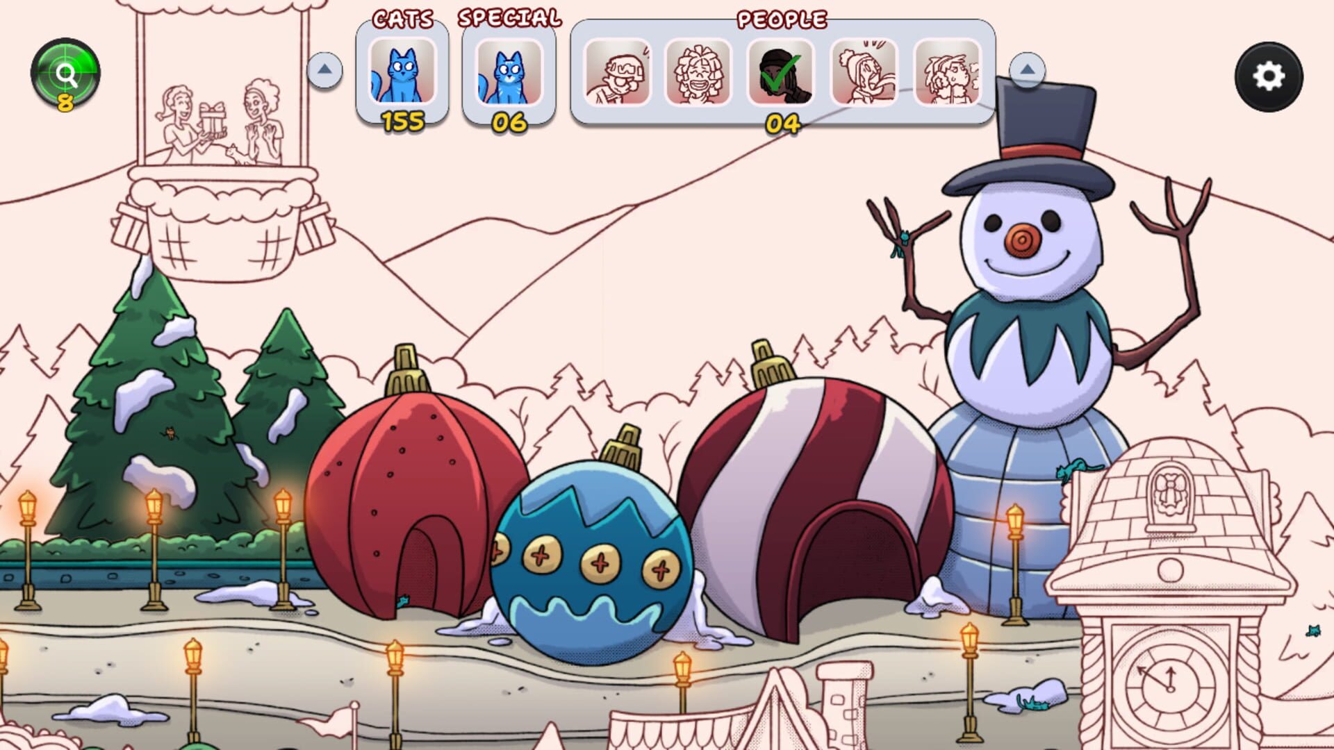 Play › Hidden Cats in Christmas on Cloud Gaming - Discover where.